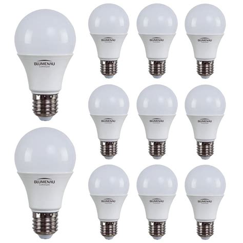 Kit 10 Lâmpadas Led Bulbo A60 9W Perâ E27 Bivolt 6500K Frio 4000K