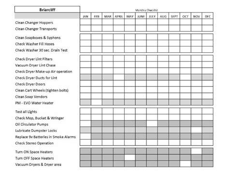 Tractor Maintenance Schedule Template Best Template Ideas