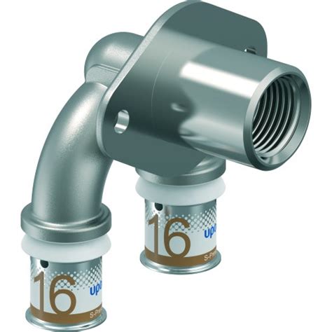 Uponor S Press PLUS U wanddoorvoer 90º LWC 16 Rp1 2 FT 16 l 25 16 RP1