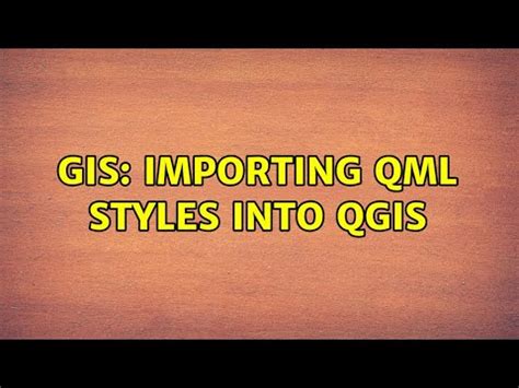 GIS Importing QML Styles Into QGIS 2 Solutions YouTube