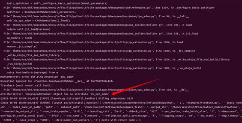 deepspeedcpuadam object has no attribute ds opt adam · issue 457 · optimalscale lmflow · github