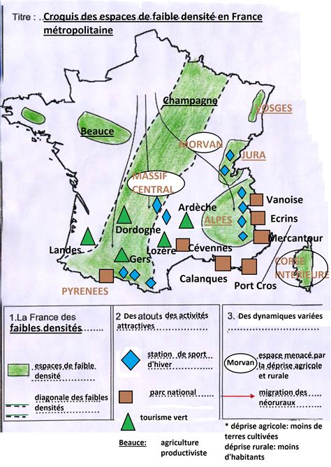 Chapitre Les Espaces De Faible Densit Cliosphere