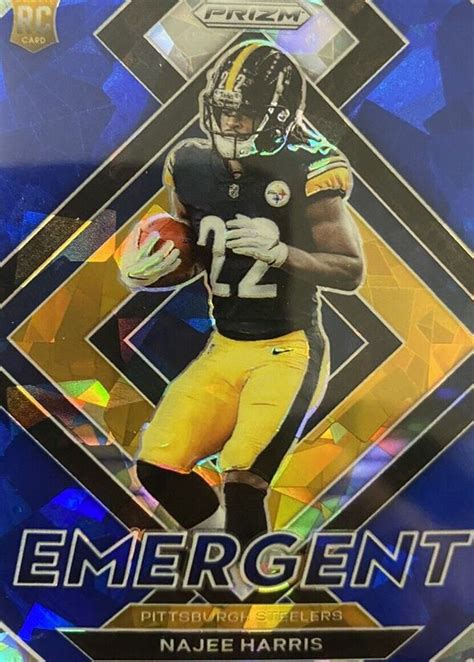 Najee Harris Prizm E Emergent Blue Ice Psa Price