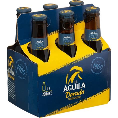Cerveza Rubia Especial Pack 6 Botellas 20 Cl EL AGUILA DORADA