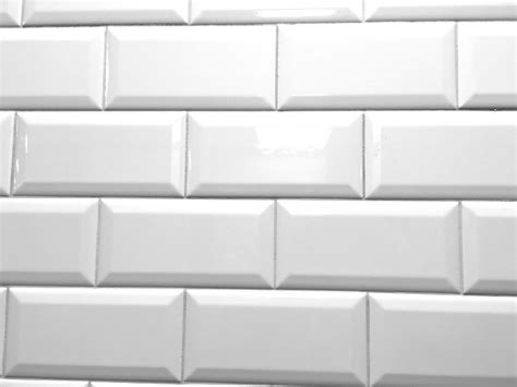 Buy X White Glossy Finish Beveled Ceramic Subway Tile Shower Walls