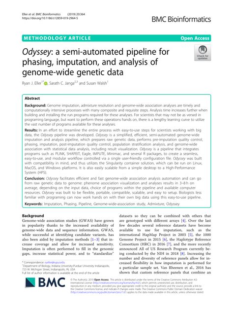 pdf odyssey a semi automated pipeline for phasing imputation and analysis of genome wide