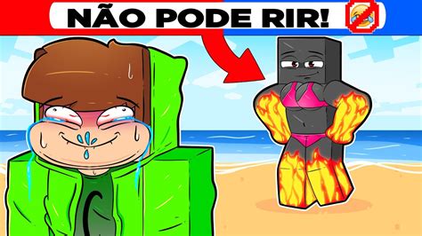 Fiz Um Tente N O Rir No Minecraft Youtube