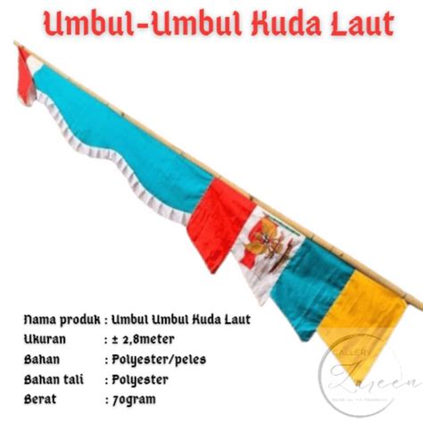 Jual Bendera Umbul Umbul Kuda Laut Meter Shopee Indonesia