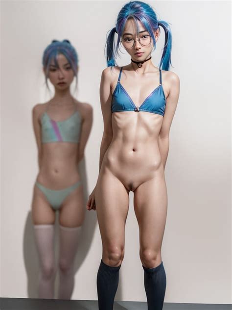Blue Eyes 1 Person Pigtails AI Porn