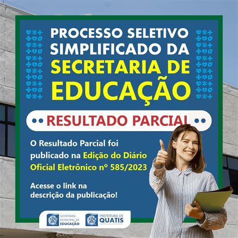 RESULTADO PARCIAL DO PROCESSO SELETIVO SIMPLIFICADO DA SECRETARIA DE
