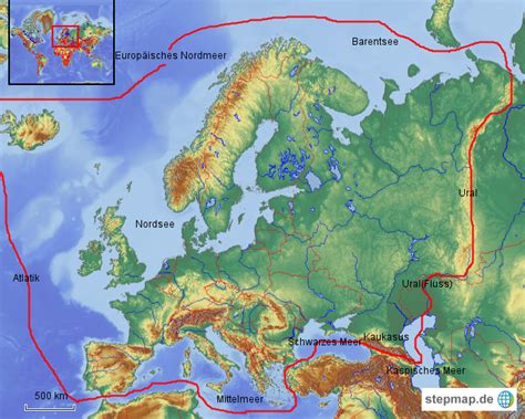 Stepmap Europa Grenzen Landkarte F R Deutschland