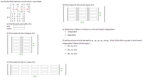 solved use the fact that matrices a and b are