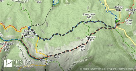 Trasa Z Prze Cz Krowiarki Mapa Turystyczna Pl