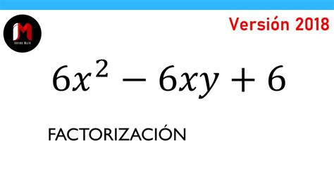 Factorizaci N Por Factor N Ejercicio Versi N Youtube
