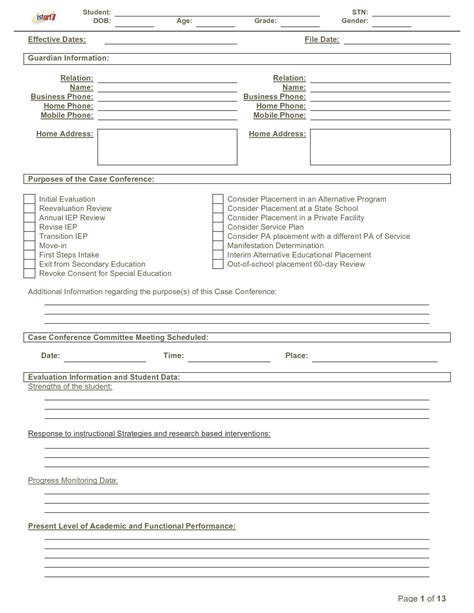 Michigan Fillable Iep Form Printable Forms Free Online