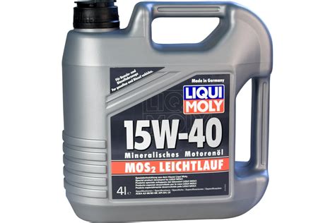 Минеральное моторное масло LIQUI MOLY MoS2 Leichtlauf 15W 40 4л 1949