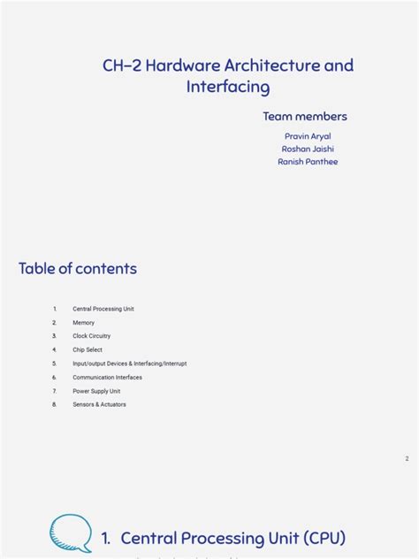 chapter 2 hardware architecture and interfacing pdf central processing unit microcontroller
