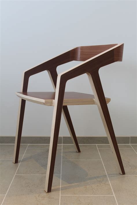 Plywood Chair Sapelli Veneer By Michel Plisnier
