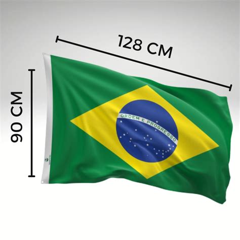 Bandeira Do Brasil Oficial Estampada Dupla Face 0 90x1 28m Loja Da