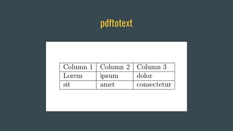 extracting tabular data from pdfs using camelot and excalibur pycon au 2019 speaker deck
