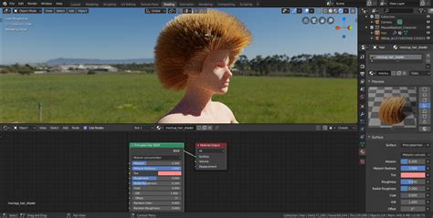 Principled Hair BSDF Shader Attached To Hair Issue 188 Animate1978