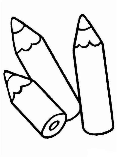 Coloriage Crayons Facile T L Charger Et Imprimer Gratuit Sur