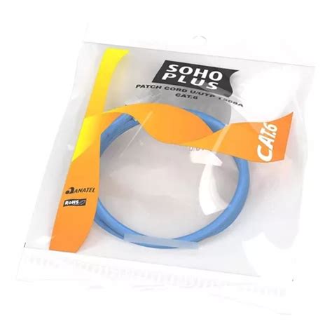 5x Patch Cord Cat6 Soho Plus Furukawa Injetado Fábrica Parcelamento