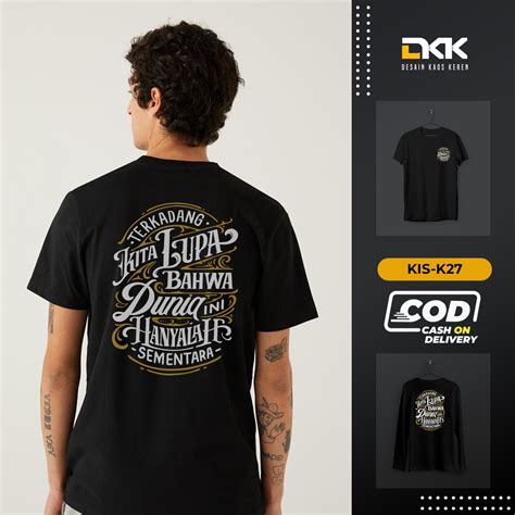 Jual Kaos Islami Keren Desain Dunia Sementara Shopee Indonesia