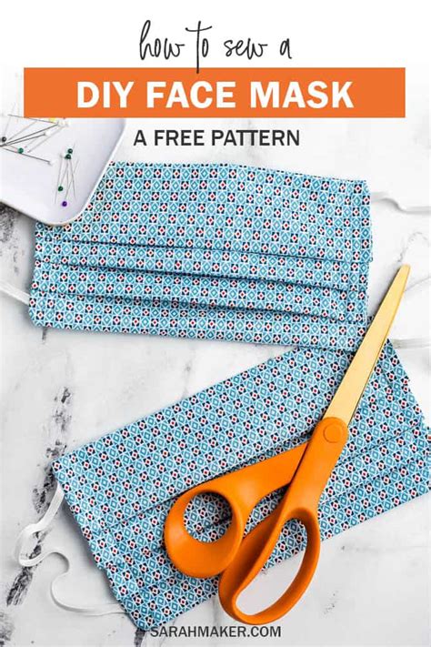 How To Sew A DIY Fabric Face Mask Free Printable Pattern