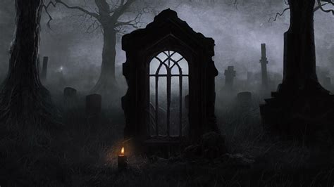 Halloween Ambience Dark Haunted Graveyard Relaxing Ambient Music