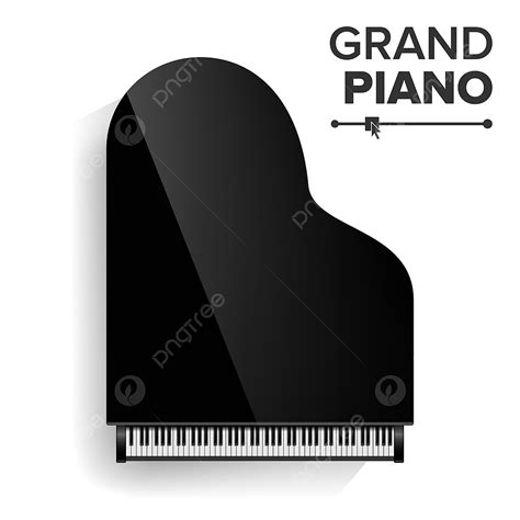 Grand Piano Vector Png Images Grand Piano Vector Realistic Black Grand
