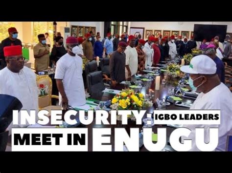 Insecurity In The South East Igbo Political And Religious Leaders Meet