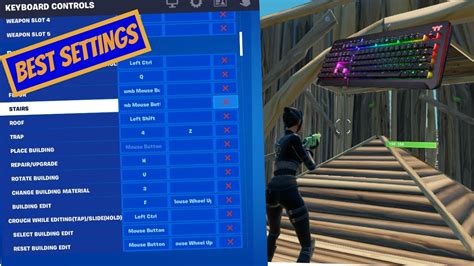 The Best Keyboard And Mouse Settings For Beginners In Fortnite Youtube