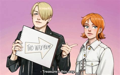 Nami And Sanji One Piece And 1 More Drawn By Adelheid Moschiola