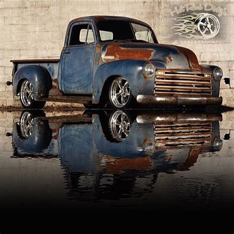 Slammed Hot Rat Street Rod Patina Shop Truck Air Ride Bagged 3100 47 53