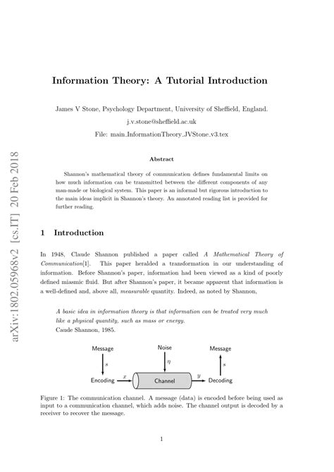 pdf information theory a tutorial introduction