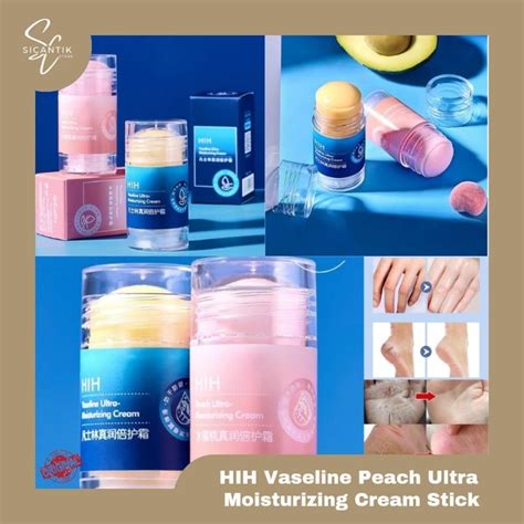 Jual HIH ORIGINAL VASELINE PEACH ULTRA MOISTURIZING CREAM STICK UNTUK