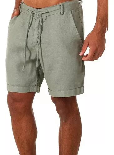Bermudas De Lino Para Hombre C Modas Y Elegantes Cuotas Sin Inter S