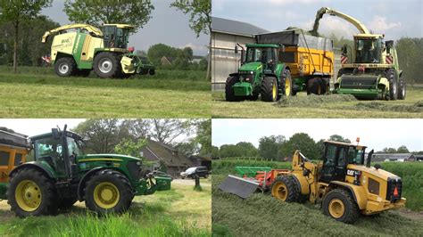 Gras Hakselen En Inkuilen Door Loonbedrijf Wemekamp Met Balmesh Als