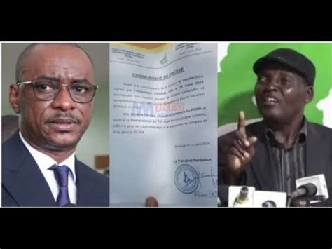 Robert Kona Exclut Cabral Libii Du Pcrn Et Ses Lieutenants Le