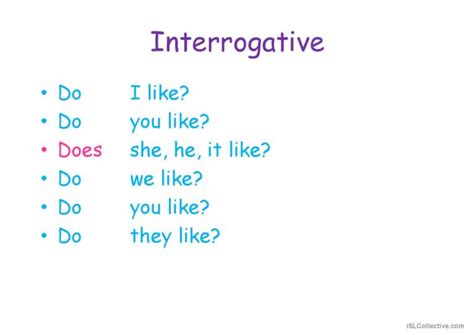Present Simple English Esl Powerpoints