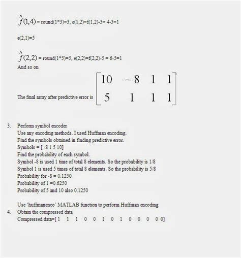 lossless predictive coding matlab code image processing