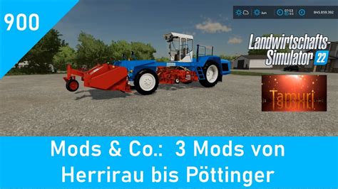 LS22 Mods Co 900 3 Mods von Herrirau bis Pöttinger YouTube