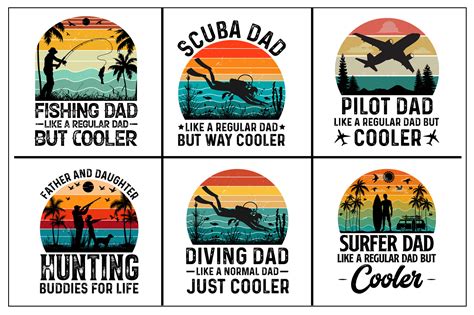 Dad Retro Vintage Sunset Graphic By T Shirt Design Bundle Creative