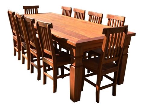 Mesa De Jantar Cadeiras Madeira Maci A Peroba Rosa Linda