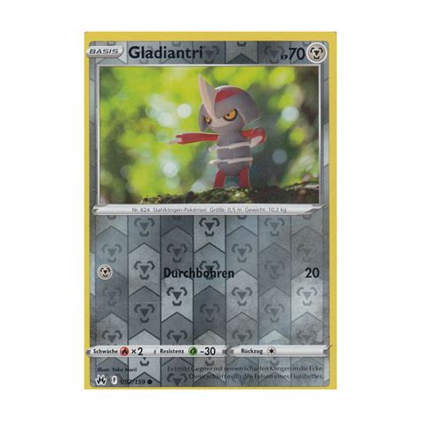 Gladiantri 092 159 REVERSE HOLO Zenit der Könige Pokemon Karte kaufen