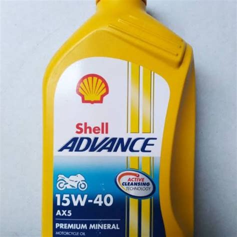 Jual Shell Oli Advance AX5 15w 40 4T 800ml Oli Motor Matic Dan Bebek
