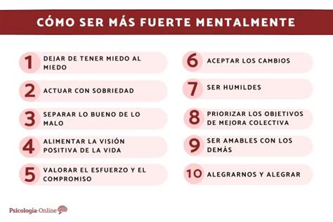 10 Consejos para ser más fuerte mentalmente