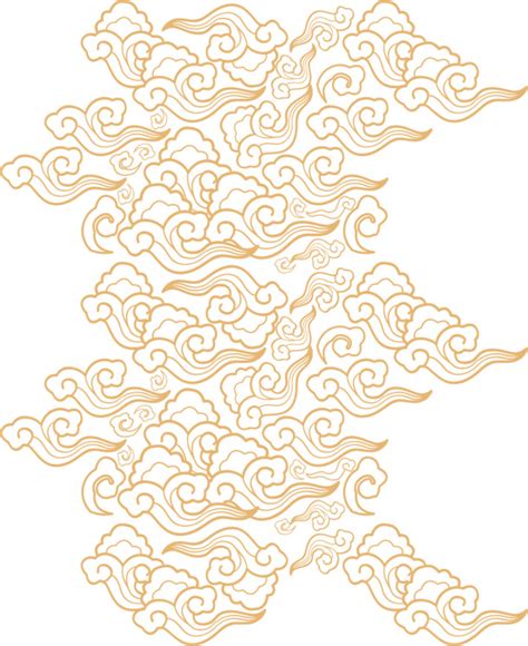 祥云云纹矢量装饰元素高清PNG透明图片AI设计素材免费下载 墨鱼部落格