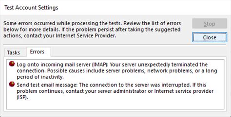 Bug Outlook No Longer Connects To The Mail Server October 2022 Born S